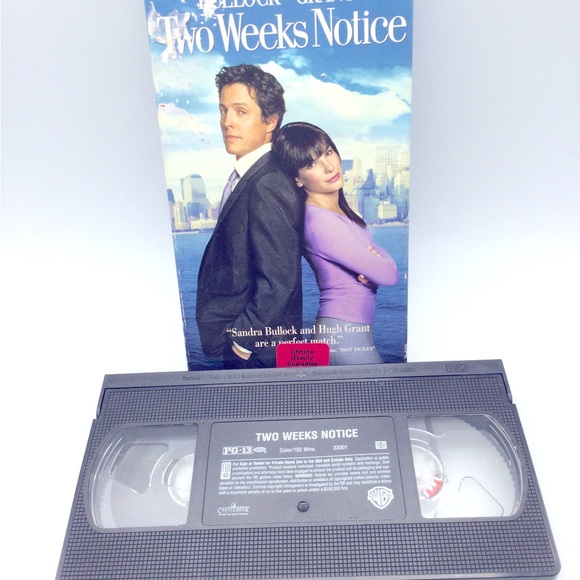 Warner Bros. | Media | Vintage Vhs Two Weeks Notice Movie Hugh Grant ...